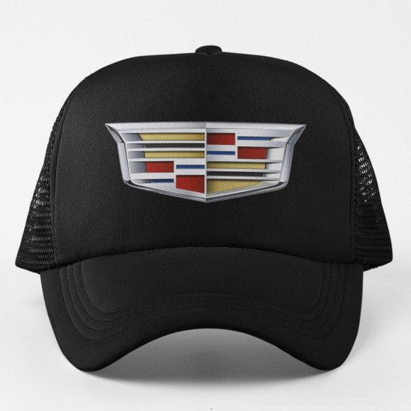 Accessories | New Cadillac Car Shield Logo Foam Trucker Mesh Snapback ...